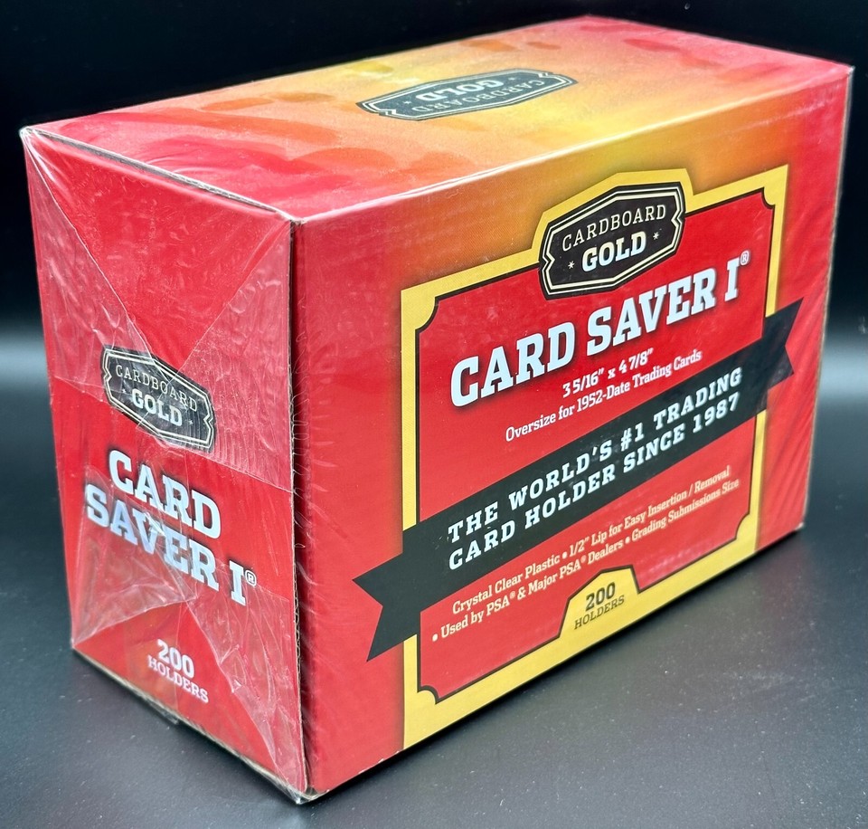 FREE SHIPPING Card Saver 1 Box (200 ct) Semi-Rigid Card Holder PSA ...