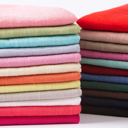 Leinen Baumwolle Stoff Schlicht Flachs DIY Material Basteln Kleidung ...