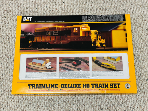 WALTHERS TRAINLINE CATERPILLAR DELUXE TRAIN SET HO SCALE CAT 1995 ...