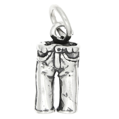 Sterling Silver 3D Blue Jeans Pants Charm or Pendant | eBay