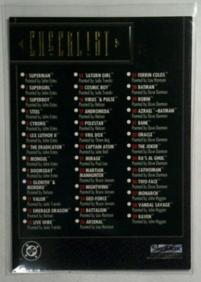 Skybox - DC Comics - Checklist #90 | eBay