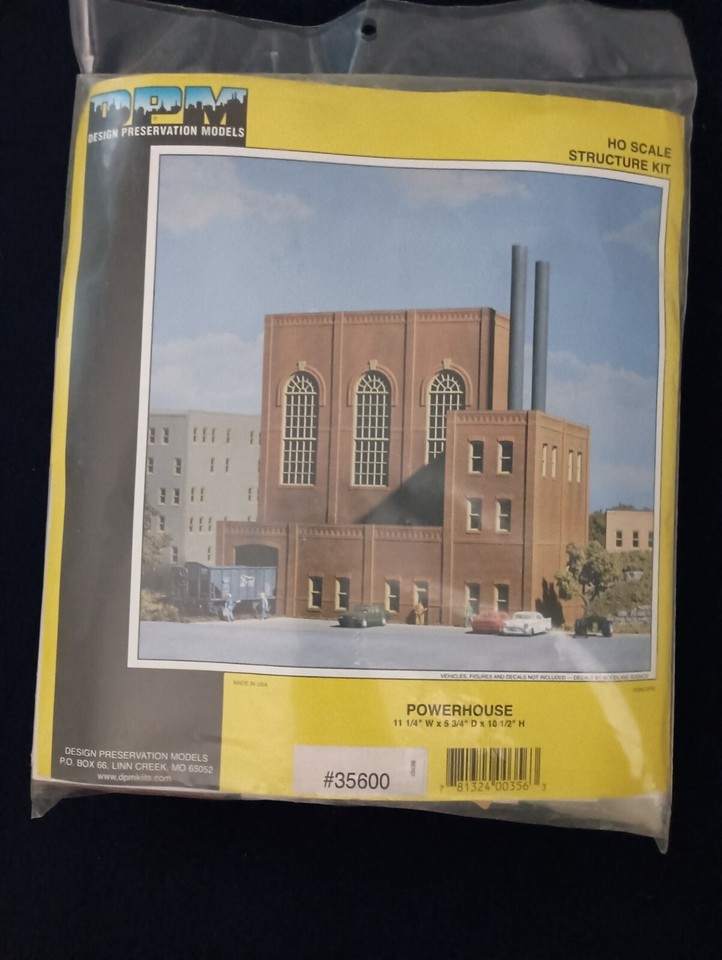 HO SCALE DPM DESIGN PRESERVATION MODELS #35600 POWERHOUSE SEALED ...