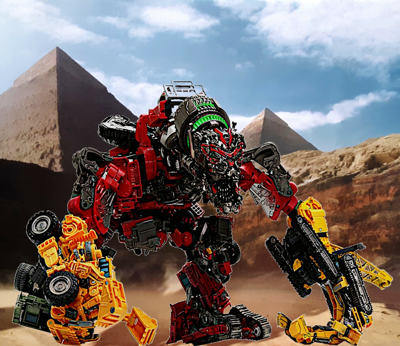 Transformers Studio Series ROTF Constructicon Devastator Figure Diorama ...