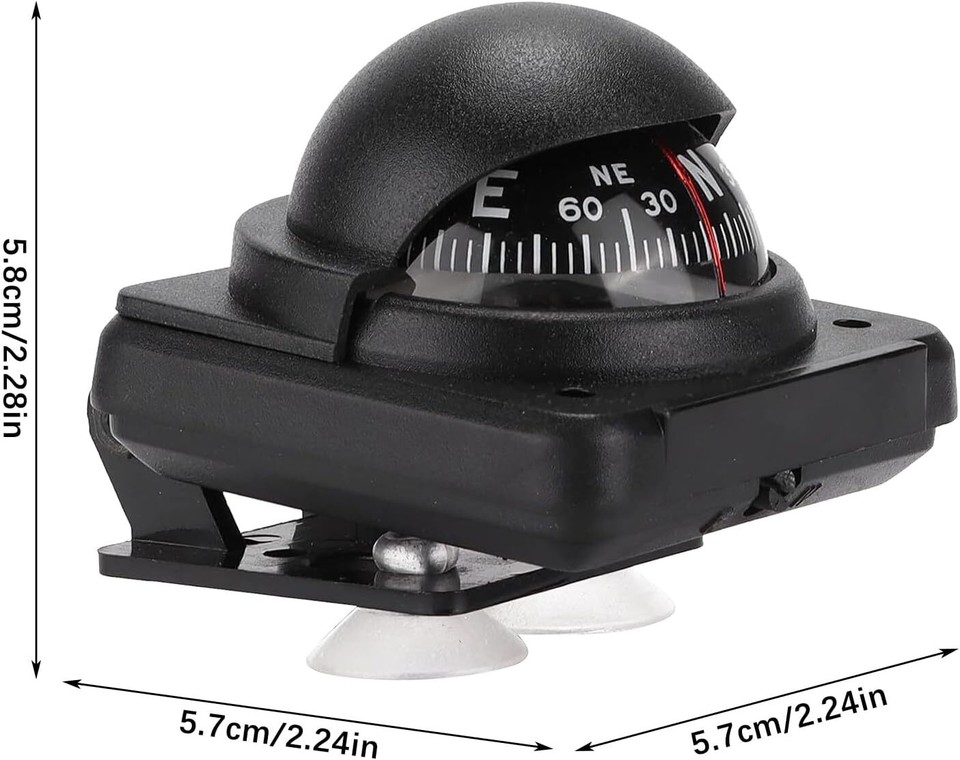 Magnetic Car Vehicle Dashboard Compass Ball Navigation for Boat Marine ...