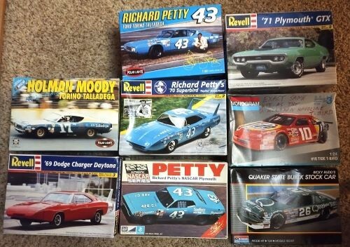 Vintage Lot Model Car Kits Revell, Polar Lights, Monogram, NASCAR (8 ...