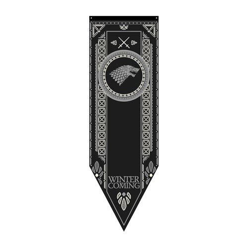 Game of Thrones New * Stark Tournament Banner * 60 x 19 Fabric Poster ...