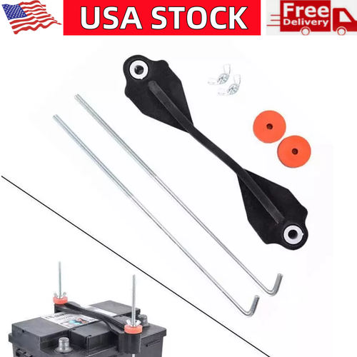 US SUV Car Rubber Battery Hold Down Clamp Holder Tie Down Bracket Hold ...