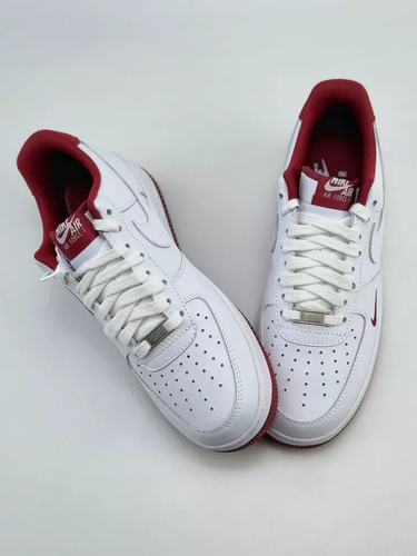 HM9483-100 Nike Air Force 1 Low '07 LV8 White Burgundy | eBay