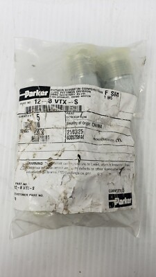 Parker 12-8 VTX-S JIC37 Elbow - M 45 3/4 Hose x 1/2" NPT 5ct SEE ...