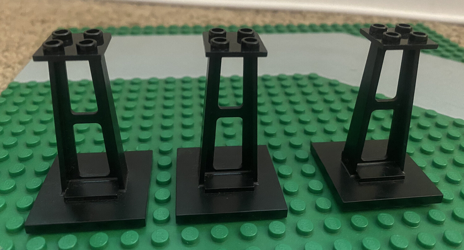 LEGO BULK Black Stanchion Monorail Support 4x4x5 #2680 for sale online ...