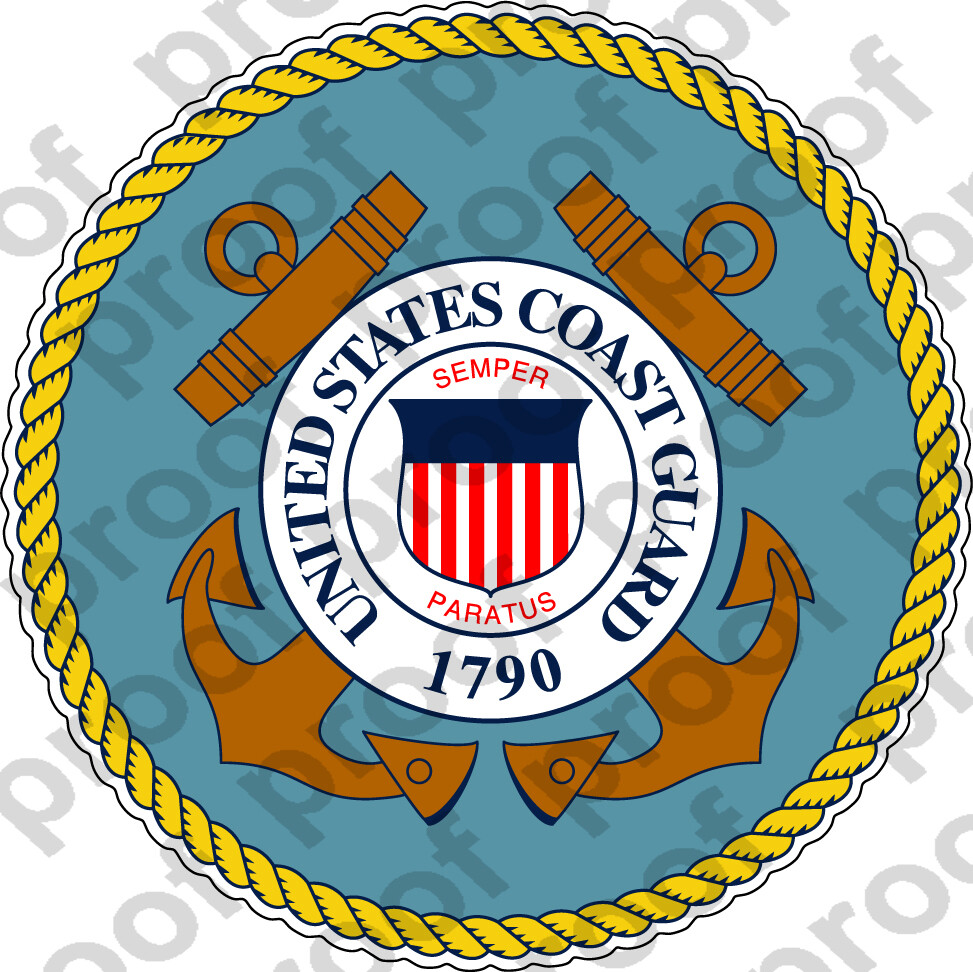 STICKER USCG COAST GUARD SEAL | eBay