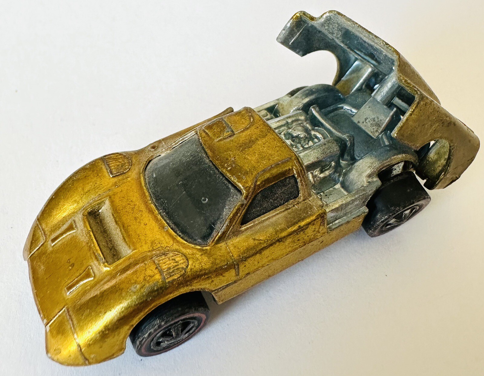 Hot Wheels Redline 1968 Ford J-Car US Gold Grand Prix Complete Original ...