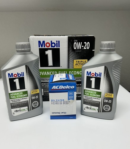 Mobil 1 0W-20 Dexos 1/ PF63 Oil Change Kit 2014-22 Silverado/Sierra ...