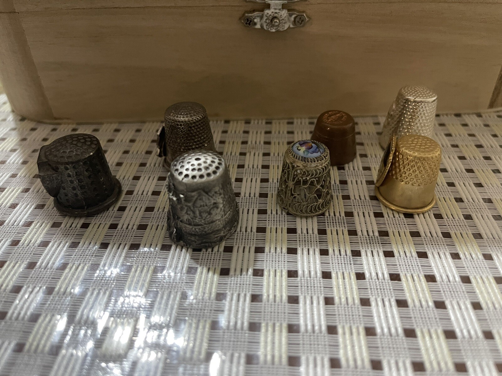 Pewter thimbles collectibles unique lot 7 pcs | eBay UK