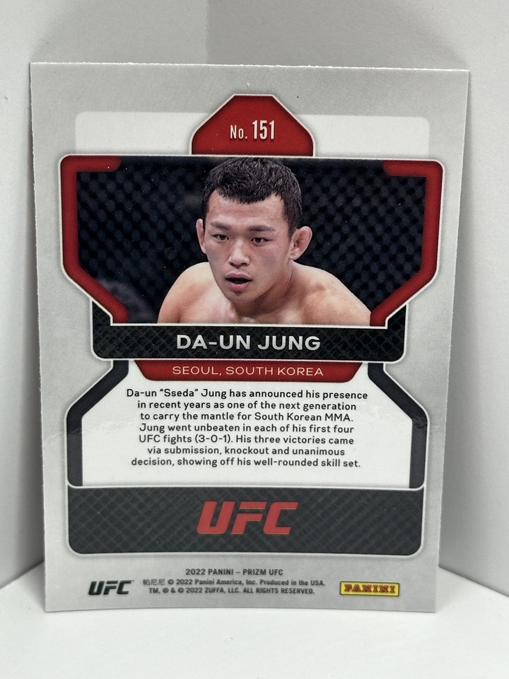 2022 Panini Prizm UFC #151 Da-un Jung | eBay