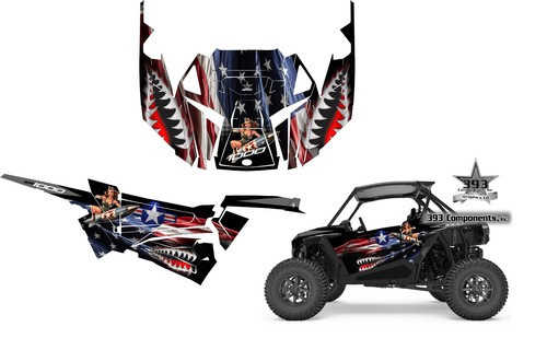 Polaris RZR XP 1000 UTV Wrap Graphics Decal Kit 2019-2022 Pinup ...