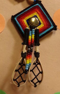 Unique Native American Beaded God's Eye Ballstick Ball Stick Hat Pin ...