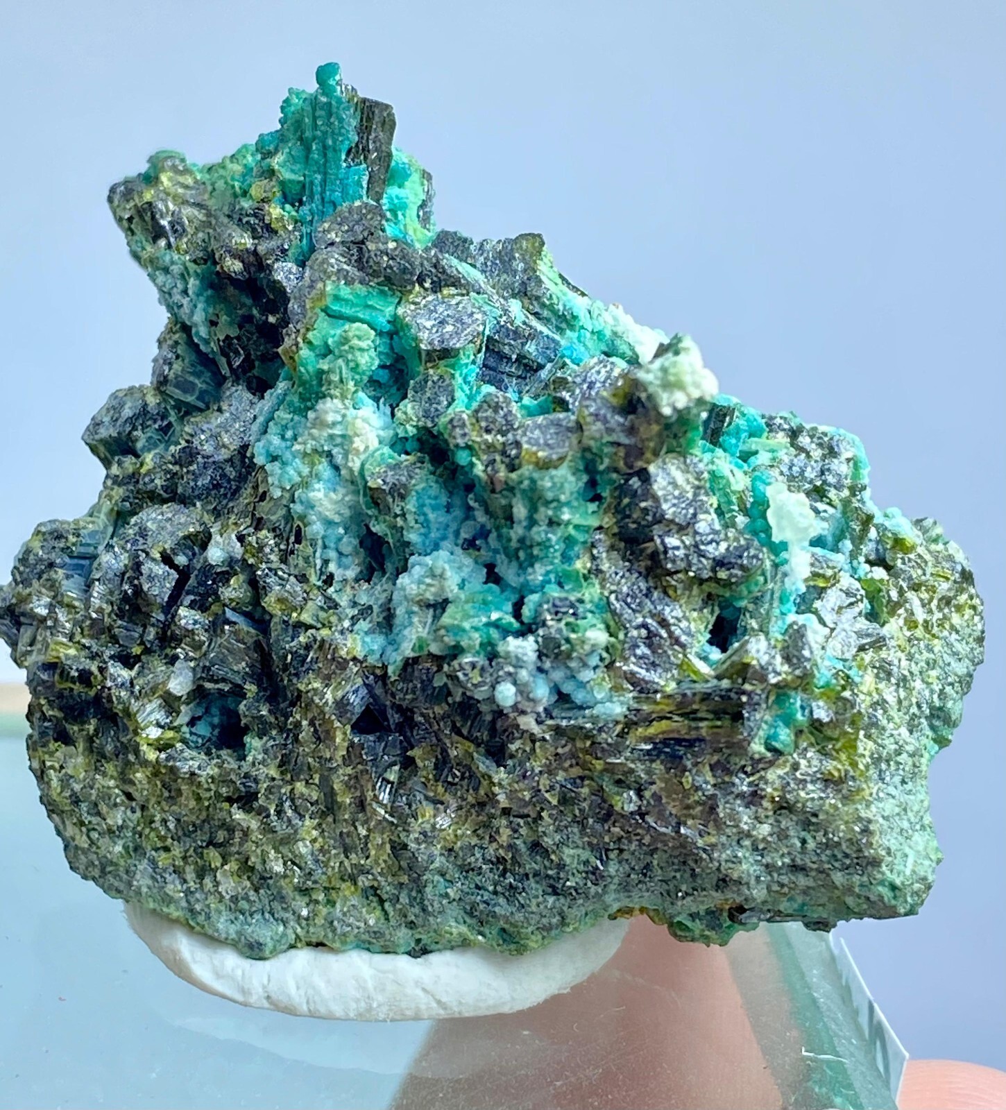 31 GM, EPIDOTE Specimen With Unique Chrysocolla combination from Pakistan. | eBay