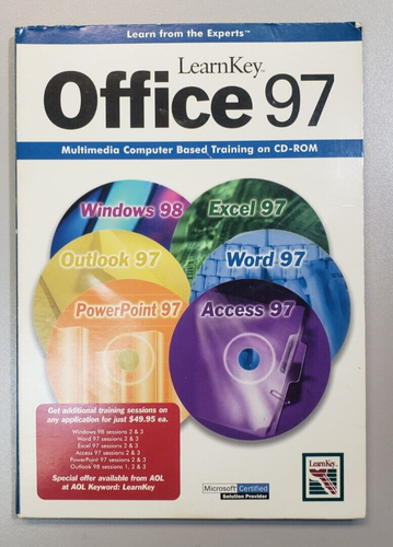 Collectable Item: Learn Key Microsoft Office 97 Training Software 6 CD ...
