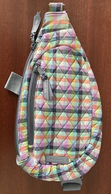 VERA BRADLEY Ultralight Essential Compact Sling Backpack - Gingham ...
