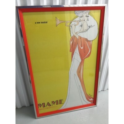 Vintage MAME Poster 1966 Berta Winter Garden The New Musical Framed ...