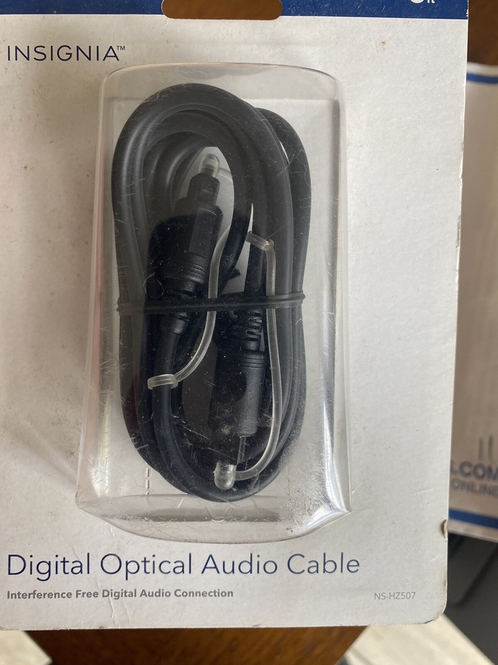 Insignia Digital Optical Audio Cable, NS-HZ507, 5.1 & 7.1 Compatible ...