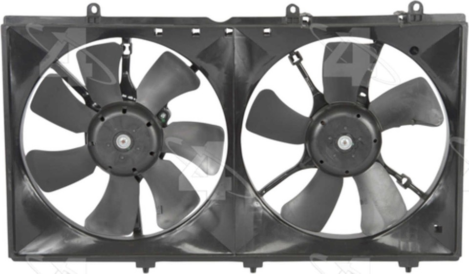 Dual Radiator and Condenser Fan Assembly-Rad / Cond Fan Assy. fits 02 ...