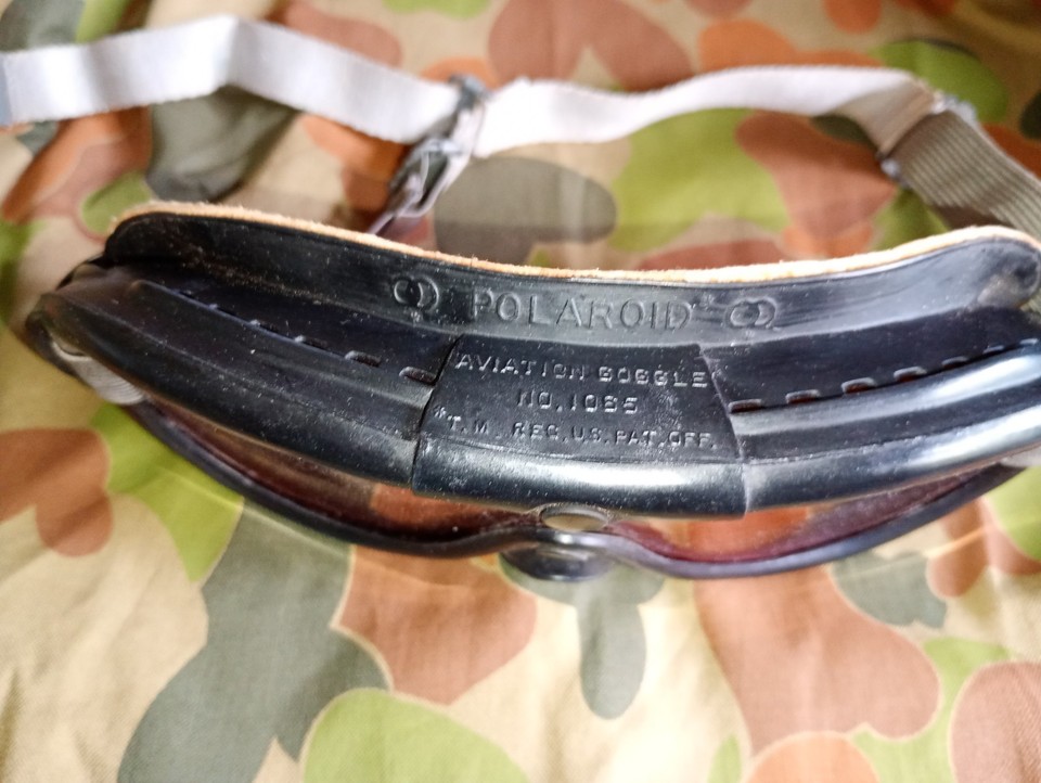 Genuine Vintage WWII Goggles - Polaroid Aviation Goggle No 1065 (B8 ...