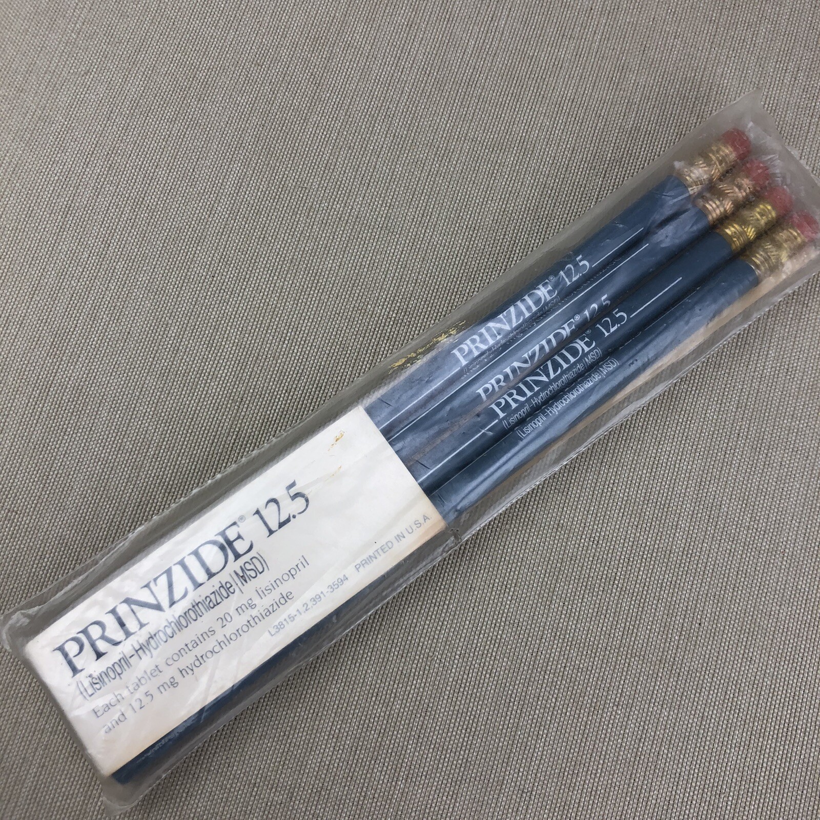 Prinzide 12.5 Pencils Vintage Pharmaceutical Swag Advertising | eBay