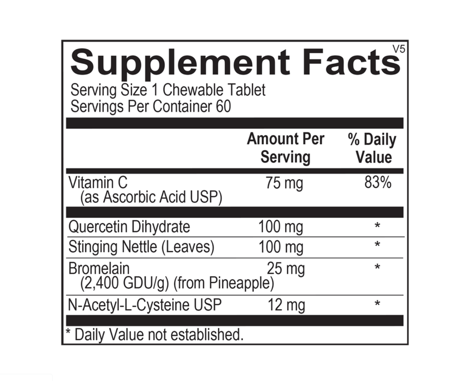 D-Hist Jr. - 60 Chewable Tablets by Ortho Molecular Products | eBay