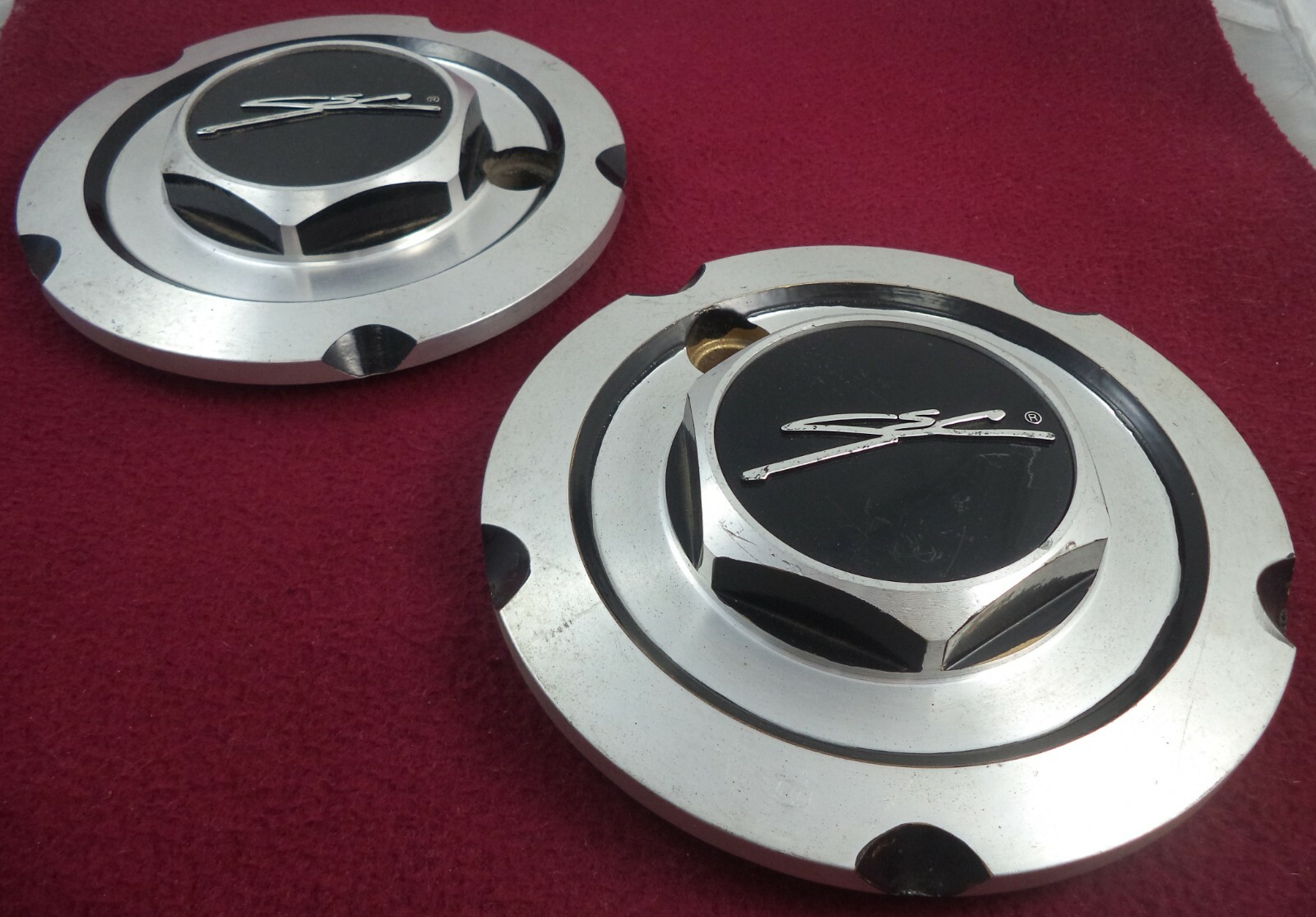 SEC Wheels Silver Custom Wheel Center Caps Set of 2 | eBay