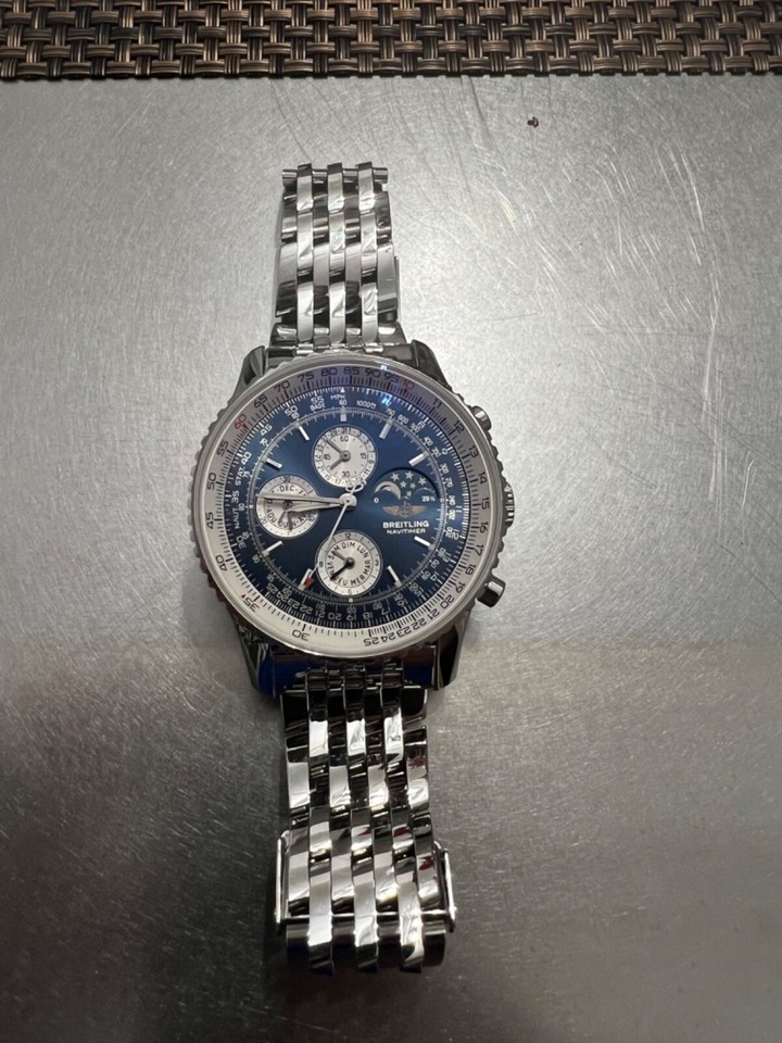 Breitling Navitimer Olympus Blue Face A19340 | eBay
