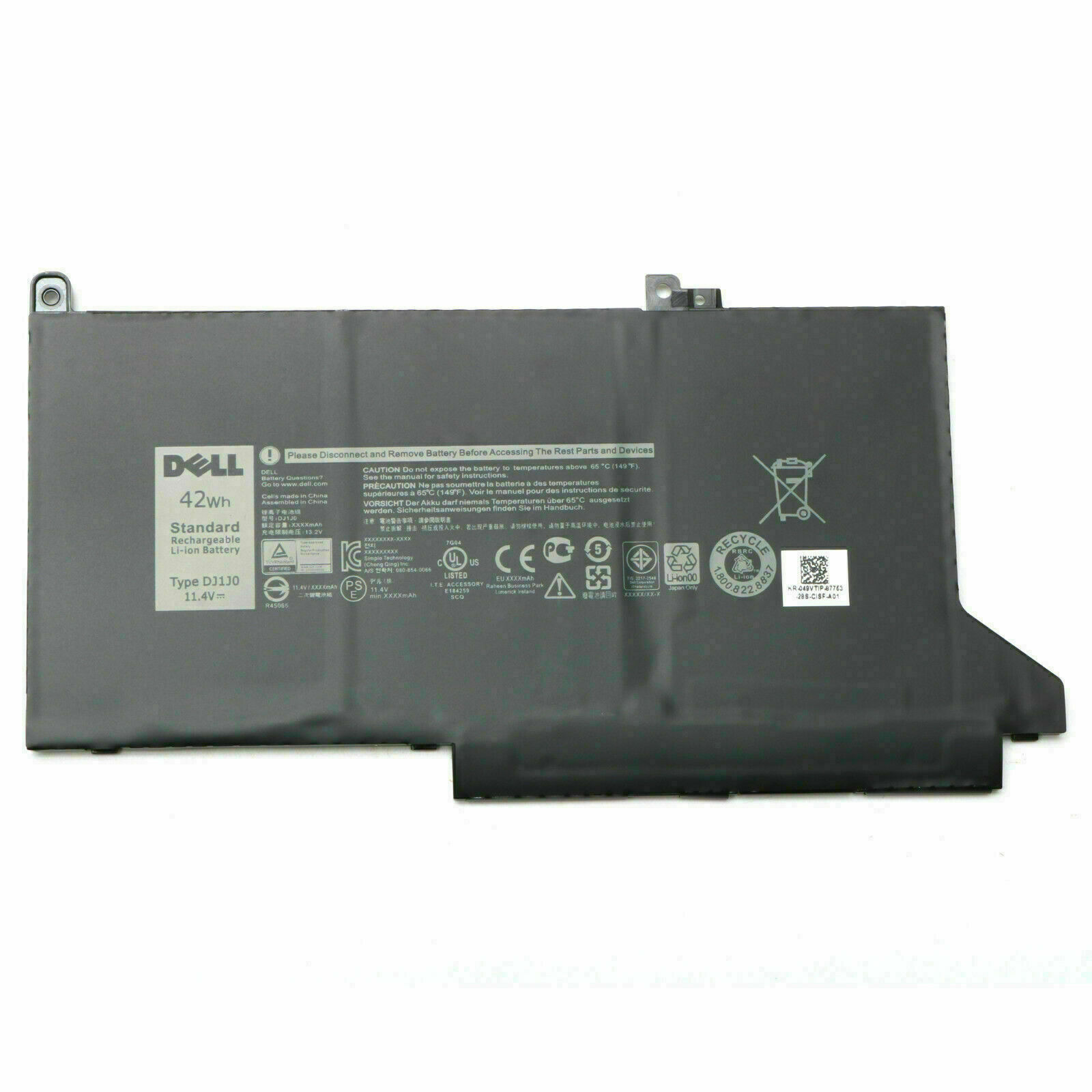 Genuine DJ1J0 Battery for Dell Latitude 12 7000 7280 7480 PGFX4 0NF0H ...