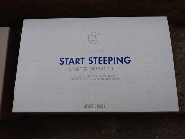 Teavana Start Steeping Brewing Kit Set Teamaker Tin Spoon Rock Sugar ...