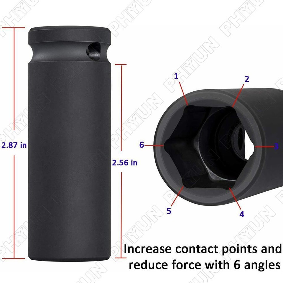 19mm Harmonic Balancer Socket + 50mm Crank Pulley Wrench Holder Tool ...