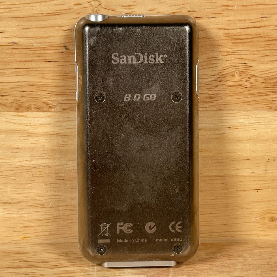 SanDisk Sansa e280 Black 1.8" Color LCD 8GB Portable FM Radio Digital ...