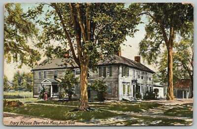 Antique Postcard - Frary House - Built 1698 - Deerfield MA | eBay