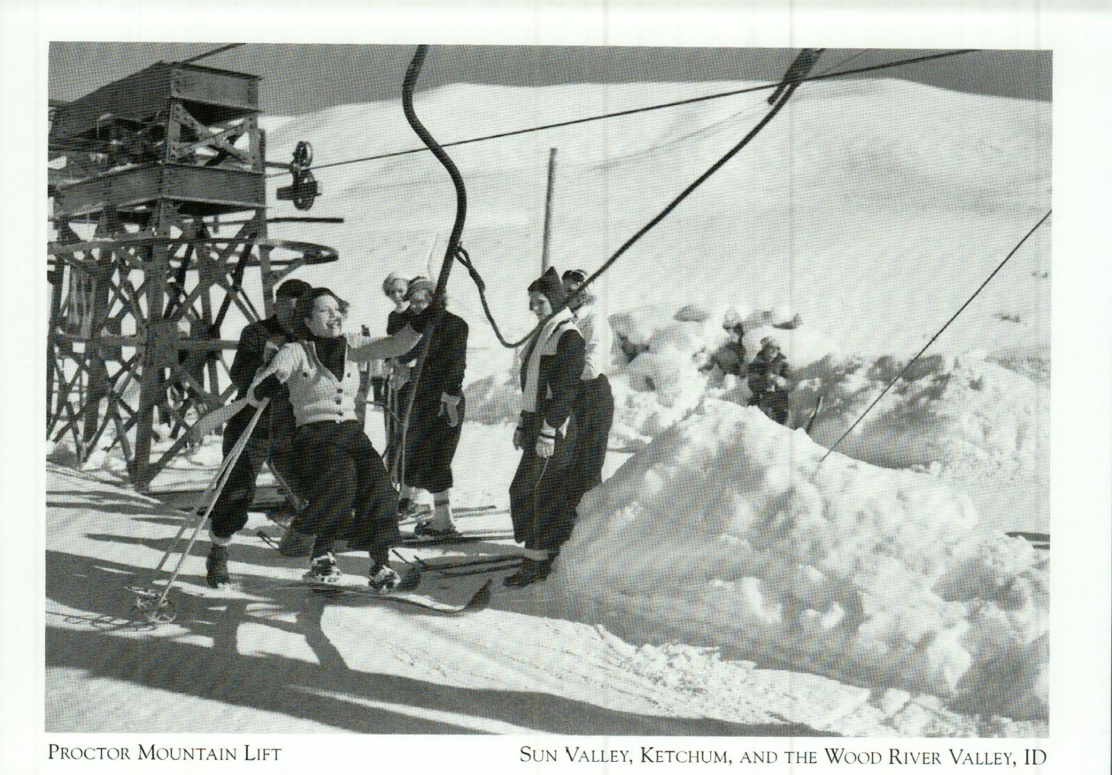 *Idaho-"Proctor Mountain Lift" ...on Baldy/ *Sun Valley* (Postcard ...