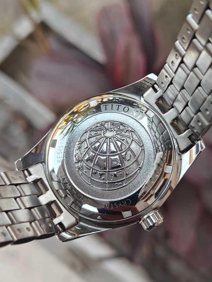 Titoni Cosmo King Automatic DayDate Black Dial President Mens ...