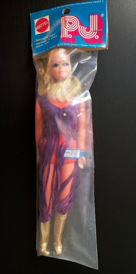 RARE HTF Vintage Barbie DANCE ACTION BAGGIE PJ #1156 NIP NRFB MIB MIP ...