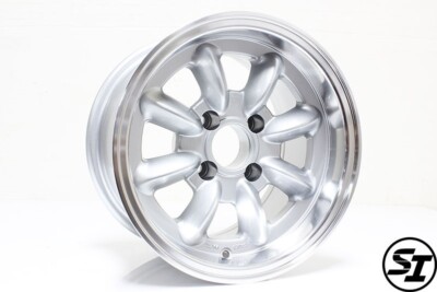ROTA RB WHEELS ROYAL SILVER W/ POLISH LIP 13X8 +4 4X100 DRAG AGGRESSIVE ...