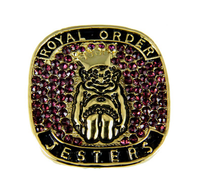 T74 Mens RoJ Royal Order of Jesters Ring Jester Biliken Mirth is King R ...