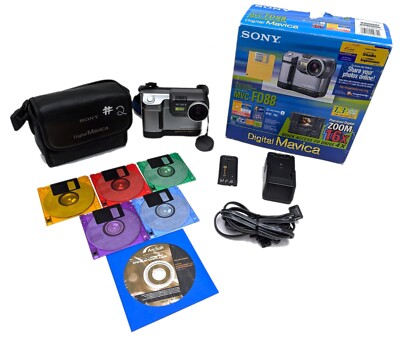 Sony Mavica MVC-FD88 1.3MP Digital Camera BUNDLE w/ Charger & Floppy ...