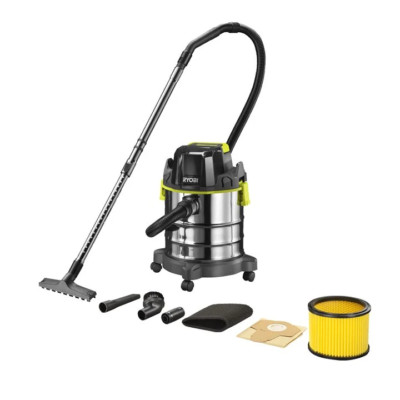 RYOBI - Vacuum cleaner for water and dust 18V steel tank 18 L 11.4 kPa ...
