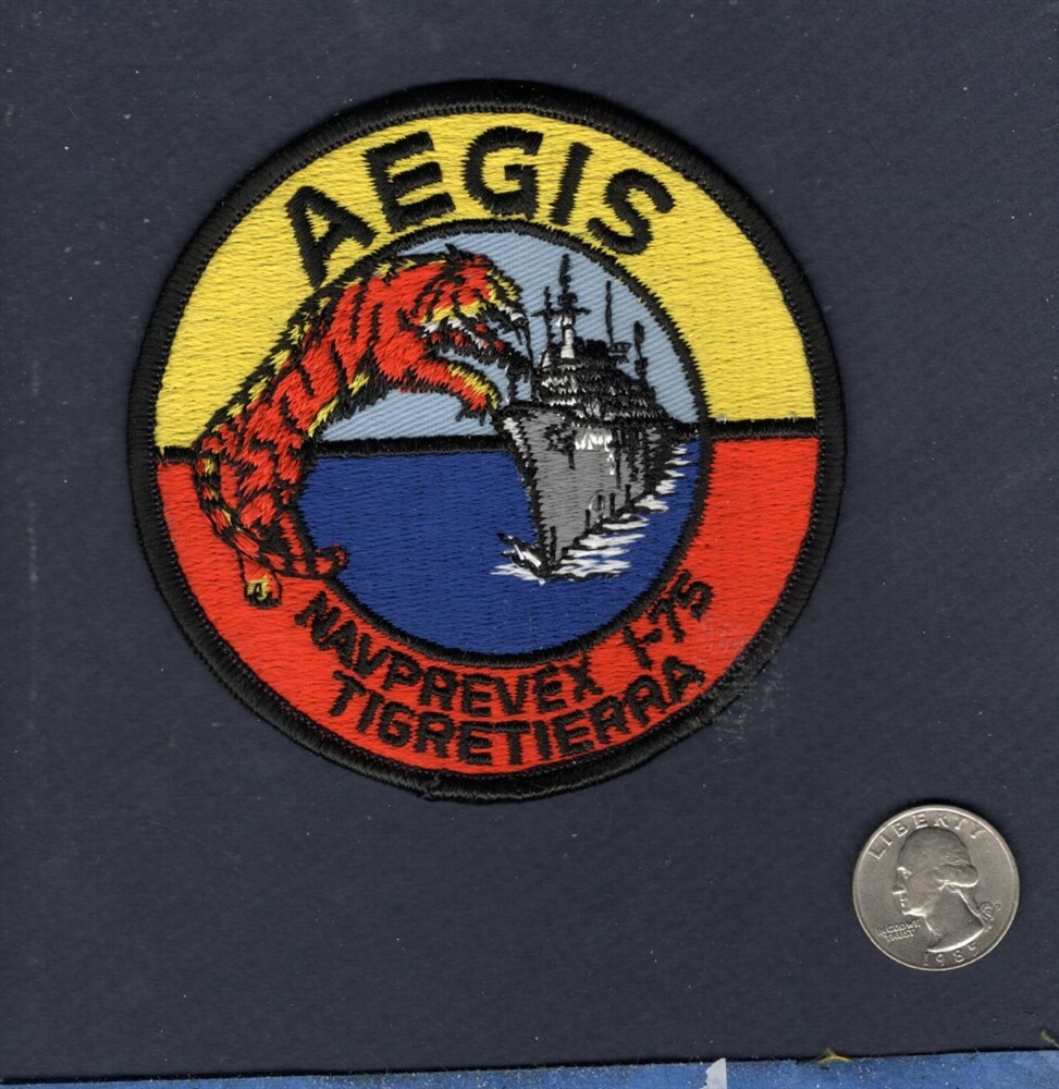 AEGIS Aegis Missile System NAVPREVEX 1975 US NAVY Destroyer Ship Patch ...