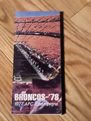 1978 Denver Broncos NFL Media Guide | eBay