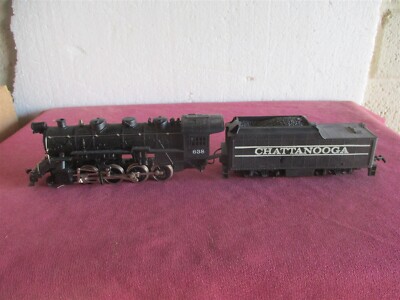 Tyco HO Chattanooga 638 2-8-0 Steam Train Engine & Tender Railroad Runs ...