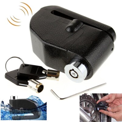 Loud Alarm Touch Anti Theft Motorcycle Scooter Security Wheel Disc ...
