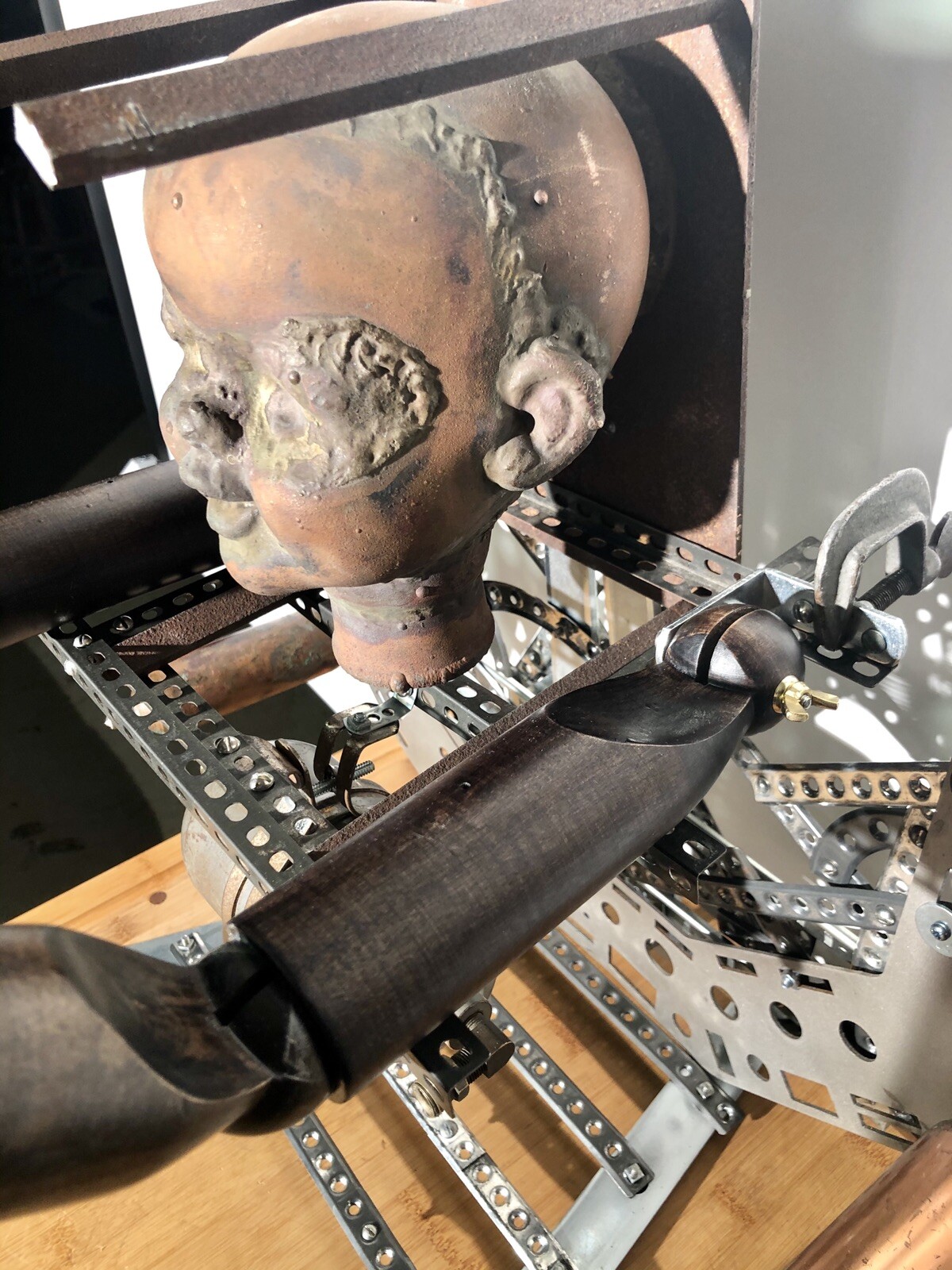 Steampunk Automaton Automata Antique Copper Doll Sculpture Inspired H.R ...