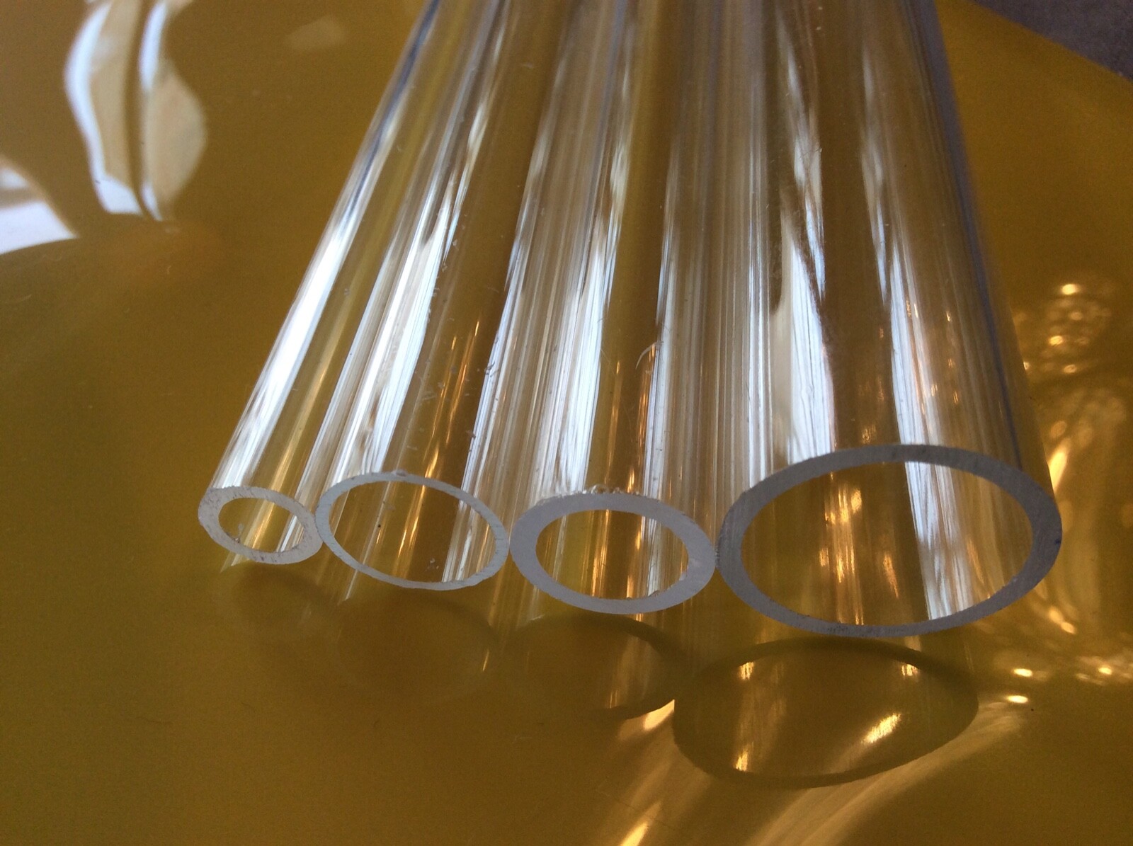 CLEAR ACRYLIC PERSPEX PIPE TUBE BAR HOLLOW 10mm 8mm 13mm 20mm 15mm 25mm ...